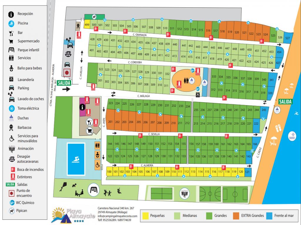 Camping Almayate Costa en Almayate, Málaga, Andalucía, España. Página ...